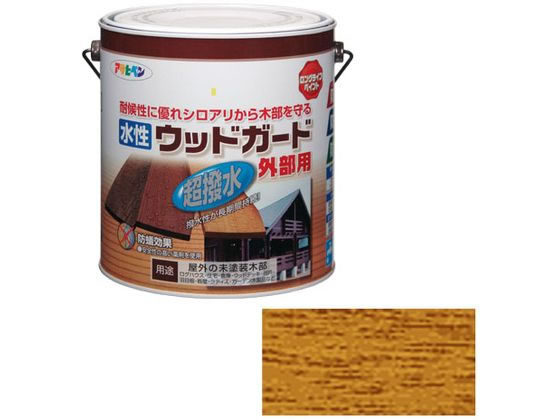 【商品説明】●木目を生かした美しいステイン仕上げができ、日光や雨に強く耐候性が優れています。●シロアリ、キクイムシ、腐れ、カビに対して、長期間強い効果を発揮します。●撥水剤の配合により、塗装直後から長期間撥水性を維持し、木部を保護します。●...