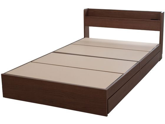 【商品説明】シンプルなデザインでも実用的な多機能をしっかり備えたベッドフレームです。2杯の引き出しでたっぷりと収納でき、デッドスペースになりがちなベッド下を有効活用できます。棚部分にはコンセントが付いており、枕元でのスマホやタブレットの充電...