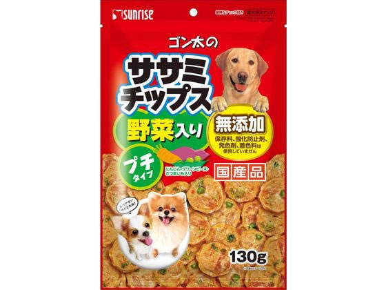 【商品説明】気になる添加物をできるだけ使用せず、鶏ササミ本来の旨みをそのまま生かし、にんじん・グリーンピース・さつまいもを入れた嗜好性の高いスナックです。手軽に与えられるので、おやつやしつけのごほうびにおすすめです。超小型犬・小型犬にも食べ...