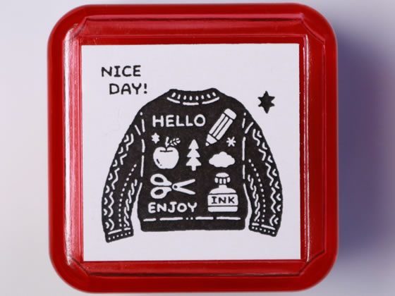 【商品説明】消しゴムはんこ作家・イラストレーターのericさんデザイン。スタンプ台なしでポンポンおせる浸透印タイプ。スケジュール調やノートをかわいらしくデコレーション。手作りカード作成や付せんにもオススメです。【仕様】●印面サイズ：21mm...