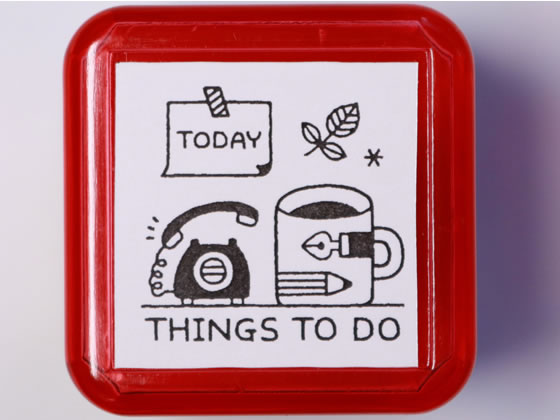 【商品説明】消しゴムはんこ作家・イラストレーターのericさんデザイン。スタンプ台なしでポンポンおせる浸透印タイプ。スケジュール調やノートをかわいらしくデコレーション。手作りカード作成や付せんにもオススメです。【仕様】●印面サイズ：21mm...