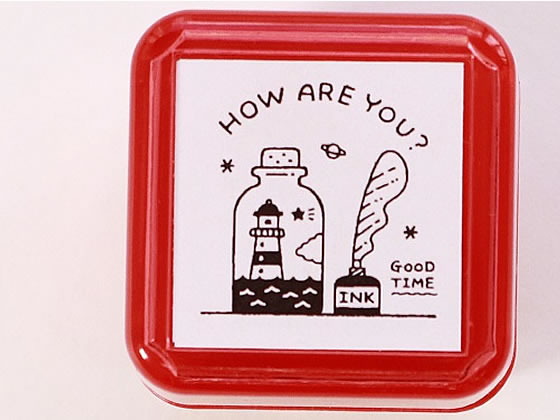 【商品説明】消しゴムはんこ作家・イラストレーターのericさんデザイン。スタンプ台なしでポンポンおせる浸透印タイプ。スケジュール調やノートをかわいらしくデコレーション。手作りカード作成や付せんにもオススメです。【仕様】●印面サイズ：21mm...