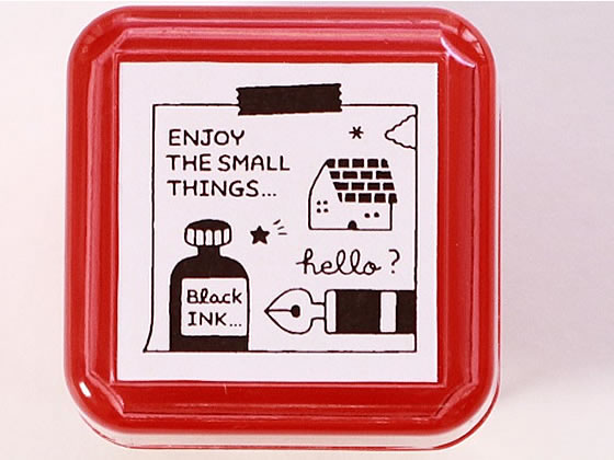 【商品説明】消しゴムはんこ作家・イラストレーターのericさんデザイン。スタンプ台なしでポンポンおせる浸透印タイプ。スケジュール調やノートをかわいらしくデコレーション。手作りカード作成や付せんにもオススメです。【仕様】●印面サイズ：21mm...