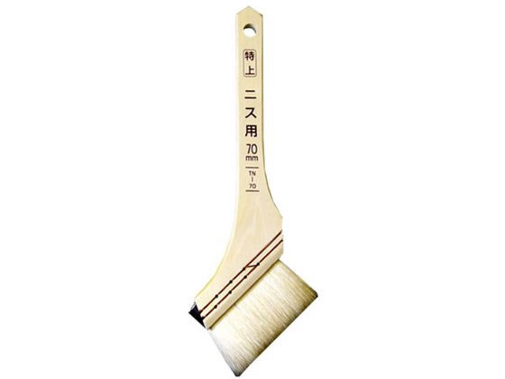 【商品説明】獣毛100％の塗りやすいハケです。【用途】最適な塗料：ニス・ステイン。【仕様】●サイズ：70mm●毛丈：35mm●重量：70g●材質：【毛】山羊毛【備考】※メーカーの都合により、パッケージ・仕様等は予告なく変更になる場合がござい...