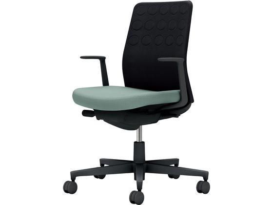 【商品説明】一人ひとりが働きやすい空間へ。インテリアフレンドリーなタスクチェアー【仕様】●品番：C03−B210U−B39B6X1●カラー：本体／ブラック●カラー：座／アッシュターコイズ、背／ブラック●ランバーサポート：なし●外寸法：幅71...