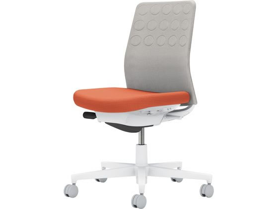 【商品説明】一人ひとりが働きやすい空間へ。インテリアフレンドリーなタスクチェアー【仕様】●品番：C03−W200U−W0TE2X1●カラー：本体／ホワイトグレー●カラー：座／ソフトテラコッタ、背／ライトグレー●ランバーサポート：なし●外寸法...
