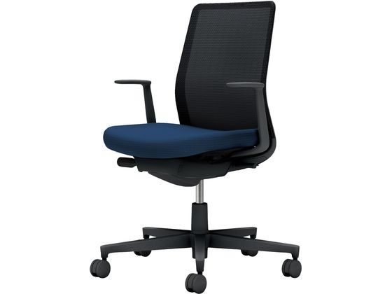 【商品説明】一人ひとりが働きやすい空間へ。インテリアフレンドリーなタスクチェアー【仕様】●品番：C03−B110U−BT7E6X1●カラー：本体／ブラック●カラー：座／ネイビー、背／ブラック●ランバーサポート：なし●外寸法：幅710×奥行（...