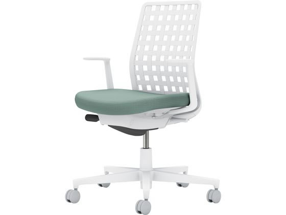 【商品説明】一人ひとりが働きやすい空間へ。インテリアフレンドリーなタスクチェアー【仕様】●品番：C03−W310U−W39E1X1●カラー：本体／ホワイトグレー●カラー：座／アッシュターコイズ、背／ホワイトグレー●ランバーサポート：なし●外...