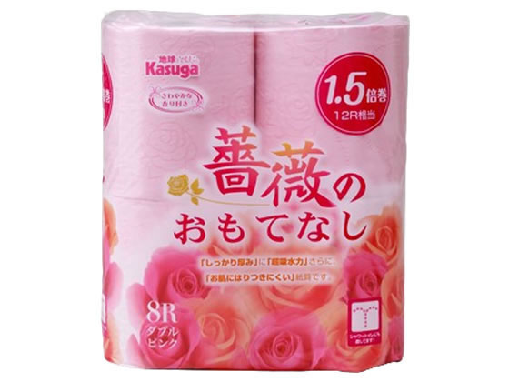 数量限定お一人様2個まで。【商品説明】独自の立体的なエンボス製法でエレガントなローズ柄の2枚重ねのトイレットペーパー。ローズの香りをベースに、優しいジャスミンを取り入れ、ほんのり甘く香るようにフルーティーに仕上げました。上品な香りがふんわり...