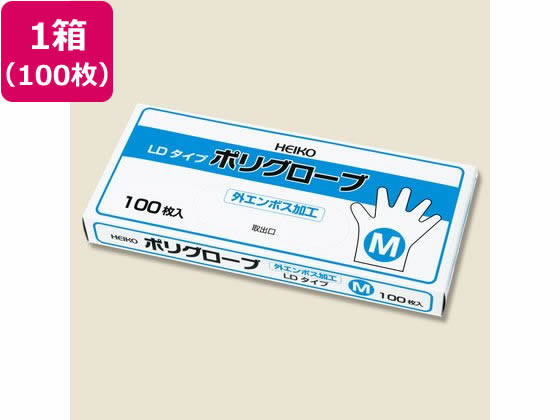 【商品説明】使い心地の良いソフトエンボスタイプ。外エンボス加工。本品は、食品衛生法・食品、添加物等の規格基準に適合しています。【仕様】●カラー：クリア●サイズ：全長27．5cm　手のひらまわり30cm●材質：LDPE●入数：100枚【備考】...