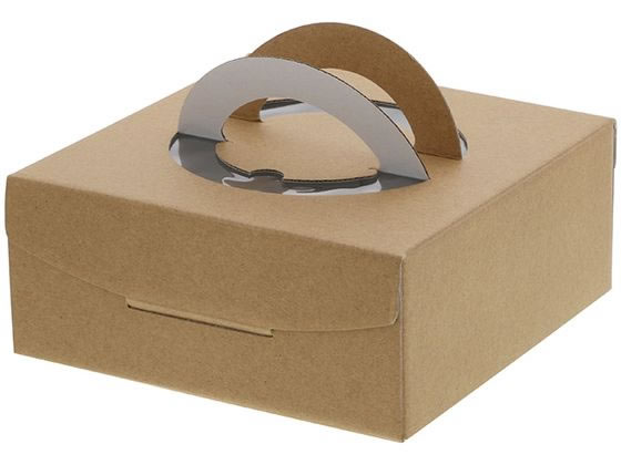 【商品説明】組立式の手提げケーキ箱です。オシャレなクラフト素材がナチュラルな印象を与えてくれます。【仕様】●カラー：アントルメ●サイズ：内寸：H80×189角mm●材質：●入数：10枚【備考】※メーカーの都合により、パッケージ・仕様等は予告...