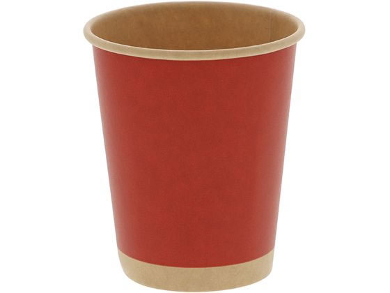 【仕様】●カラー：未晒レッド●サイズ：口径80×底径57×高92mm●材質：未晒紙パルプ＋両面PEコーティング●満杯容量：約295ml●入数：50個【備考】※メーカーの都合により、パッケージ・仕様等は予告なく変更になる場合がございます。【検...