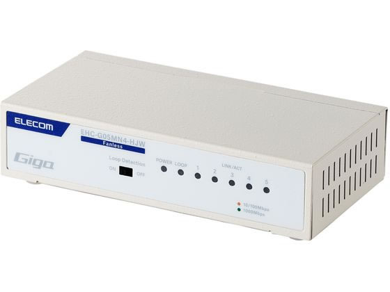 【商品説明】●Giga(1000BASE-T)対応、電源内蔵のメタル筐体5ポートスイッチングハブです。 ●ストレート/クロスケーブルを自動判別する「Auto MDI/MDI-X」機能を全てのポートに搭載。接続ミスを防ぎます。 ●作動音が気に...
