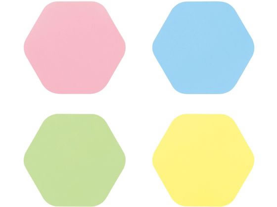 【商品説明】ホワイトボードマーカーで文字を書くことができます。ソフトなカラーで、丸みを帯びた優しい六角形です。ホワイトボード専用イレーザーで文字を消すことができます。4色のカラーで分類がしやすく、六角形の形状を活かして簡単にグルーピングがで...