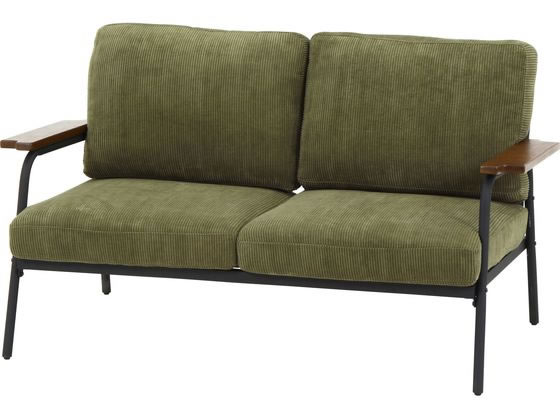 【商品説明】無機質なアイアンフレームと温かみのあるコーデュロイがマッチして、高級感と存在感を生み出します。座面奥行は49cmで深くゆったり腰掛けることができます。ほどよい弾力としっかりしたクッション性があり、長時間座っても疲れにくく、安心し...