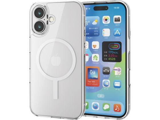 【商品説明】●磁力装着タイプのワイヤレス充電器に対応した“MAGKEEP”シリーズ。側面には弾力性のあるTPU（熱可塑性ポリウレタン）素材を、背面には強じんで透明度の高いポリカーボネート素材を使用した、スリムなスタイルのハイブリッドケースで...