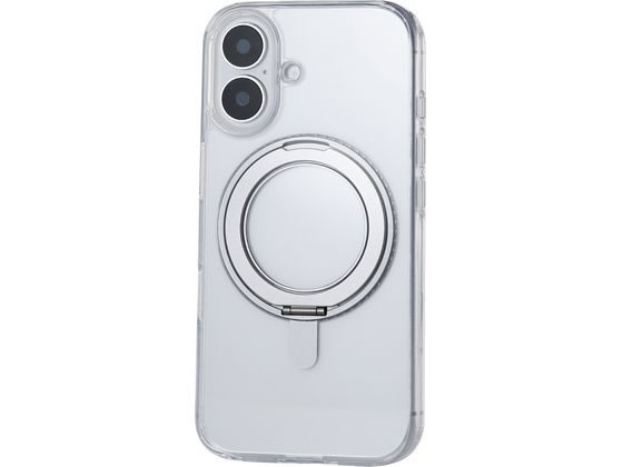 【商品説明】●磁力装着タイプのワイヤレス充電器に対応した“MAGKEEP”シリーズ。側面には弾力性のあるTPU（熱可塑性ポリウレタン）素材を、背面には強じんで透明度の高いポリカーボネート素材にスタンドを装着させた、ハイブリッドケースです。●...