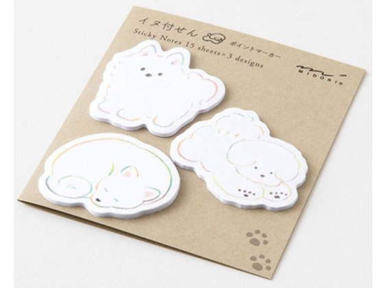 【商品説明】人気のイラストレーター、てらおかなつみさんによって描かれた、手帳やノートのインデックスとしても使えるイヌの小さな付せん紙。コロンと丸みをおびたかわいらしいイヌが、虹色の主線で描かれた優しい雰囲気が魅力的なデザインです。剥がした時...