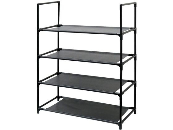 【商品説明】軽くて移動もラクラク、簡単組立て。高さを変えて自由にカスタマイズ。【仕様】●カラー：ブラック●商品本体サイズ：幅57×奥行71．8×高さ28cm●商品重量：735g●材質：スチール、ポリプロピレン、不織布（PPコーティング）●耐...