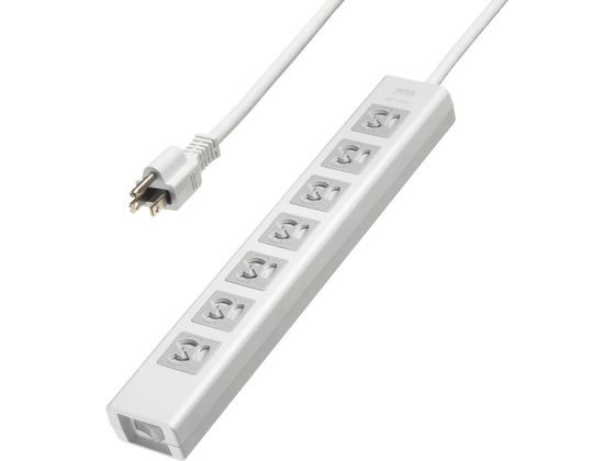 【商品説明】集中スイッチで7個口を一括でオン／オフすることができます。差込口は、3P抜け止めシャッター仕様の7個口タップです。スチールデスクなどに仮固定できるマグネット付きです。通電状態が一目で確認できる、ランプ付き集中スイッチを採用してい...