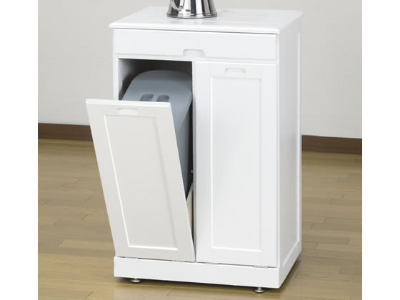 【商品説明】落ち着いたデザインなので、お部屋で重宝します。天板は大きめのタイル付きで熱いものも置けます。ペールは全てフタ付きで、嫌な臭いをシャットアウト！ペール容量（1個）約15リットル分別に便利なネームラベル付き。転倒防止のアジャスター付...
