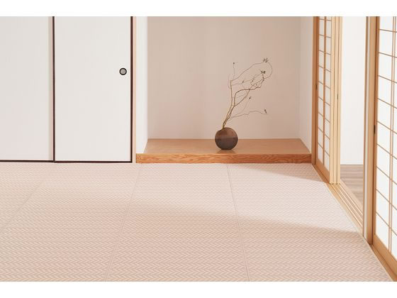 【商品説明】パステルカラーがかわいい、水拭きできる素材のい草風カーペット。パイプの表面に筋が入っている筋入りパイプで、肌に密着しないからベタベタしにくく、汗ばむ季節にもおすすめ。また、パイプ内の空気層の保温効果で床からの冷気を防ぐため、寒い...