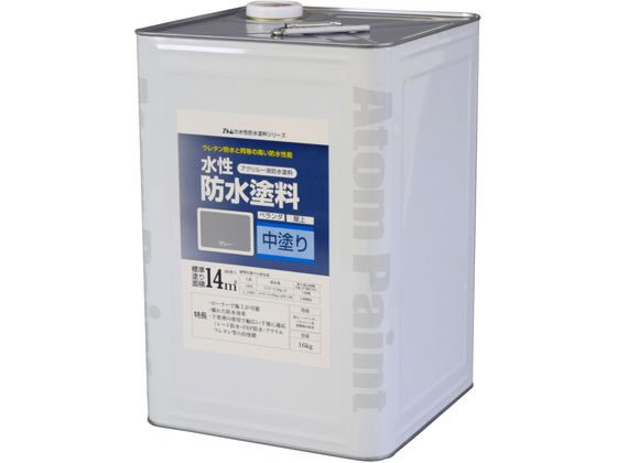 【商品説明】●塗膜性能はウレタン防水と同等で、高い伸縮率でひび割れを防止します。●遮熱効果の高い「ホワイト色」も取り揃え。【仕様】●サイズ：240×240×350mm●重量：17200g●属性／仕上がり感／塗り回数：水性つやあり／1回塗り（...