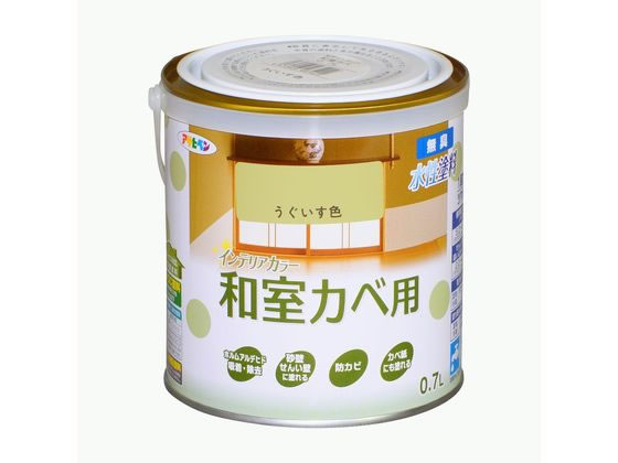 【商品説明】●せんい壁・砂壁・カベ紙・ビニールカベ紙の上にも塗ることができます。（下塗りが必要）●塗料に含まれるVOC（揮発性有機化合物）は0．1％以下であり、シックハウスの原因とされるホルムアルデヒドを吸着・除去する環境保護塗料です。●防...