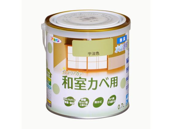 【商品説明】●せんい壁・砂壁・カベ紙・ビニールカベ紙の上にも塗ることができます。（下塗りが必要）●塗料に含まれるVOC（揮発性有機化合物）は0．1％以下であり、シックハウスの原因とされるホルムアルデヒドを吸着・除去する環境保護塗料です。●防...