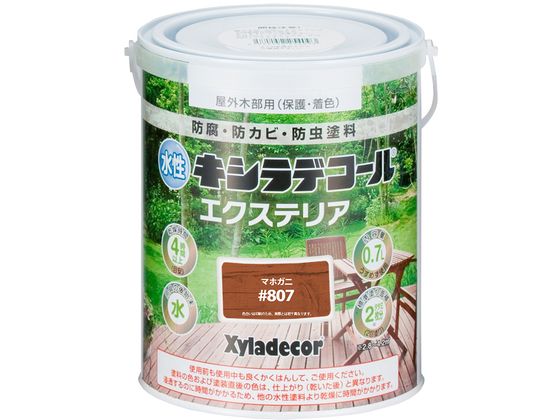 【商品説明】●木材保護塗料のトップブランド「キシラデコール」の水性タイプ●木材の内部に浸透し、内部から防腐・防カビ・防虫効果を発揮します。●水性だから臭いが少なく作業性抜群。用具の後始末も水でできるから取り扱いが簡単です。●油性キシラデコー...