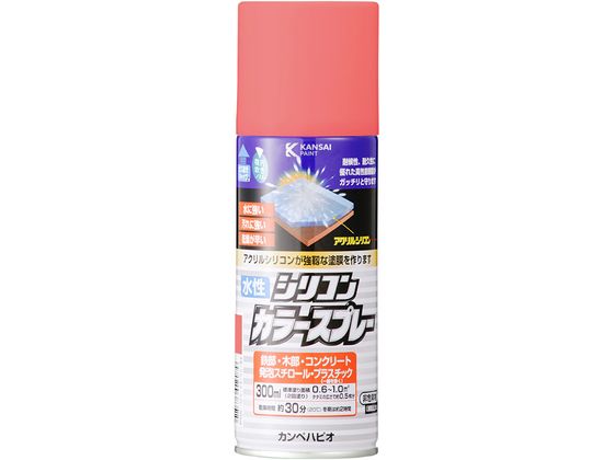 【商品説明】●高耐久アクリル・シリコン樹脂配合だから紫外線・排ガス・雪・酸性雨などに耐久性に優れた汚れに強い塗膜を作ります。●臭いが少なく、いろいろな素材に塗れる水性タイプ。※乾くと雨や水で流れ落ちる事はありません。【仕様】●容量：300m...