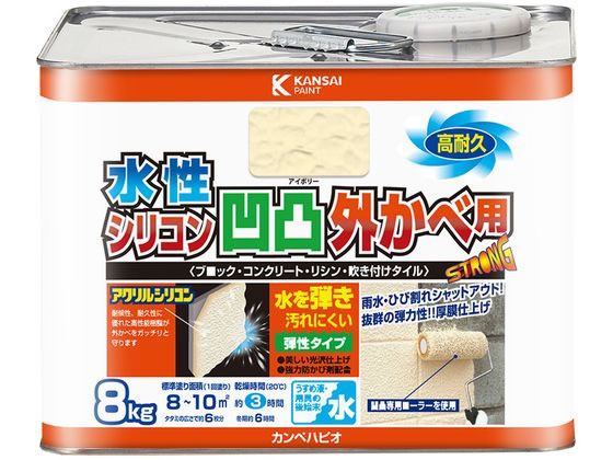 【商品説明】●特殊ラッテックスゴム配合だから塗膜に柔軟性があり、外壁、ブロック塀のヒビ割れに追従し、雨水の浸入を防ぎます。専用ローラーを使用すれば高級感溢れる「凹凸模様」に仕上がります。●高耐久アクリル・シリコン樹脂配合だから紫外線・排ガス...