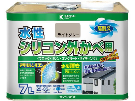 【商品説明】●高耐久アクリル・シリコン樹脂配合だから紫外線・排ガス・雪・酸性雨など外敵から建物を守り、長期間風合い・ツヤを保ちます。●臭いが少なく、乾燥も速く、使いやすい水性タイプ。※乾くと雨や水で流れ落ちる事はありません。●防カビ剤配合だ...
