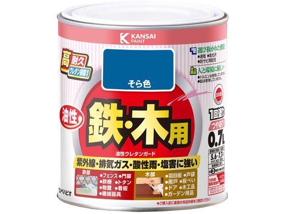 【商品説明】●ウレタン樹脂配合だから紫外線・排ガス・雪・酸性雨など外敵から建物を守り、長期間風合い・ツヤを保ちます。●光沢が優れ、鉄部のサビに強い油性タイプ。※溶剤臭が強いので室内での塗装には不向きです。●防サビ配合だから鉄部をサビの発生か...