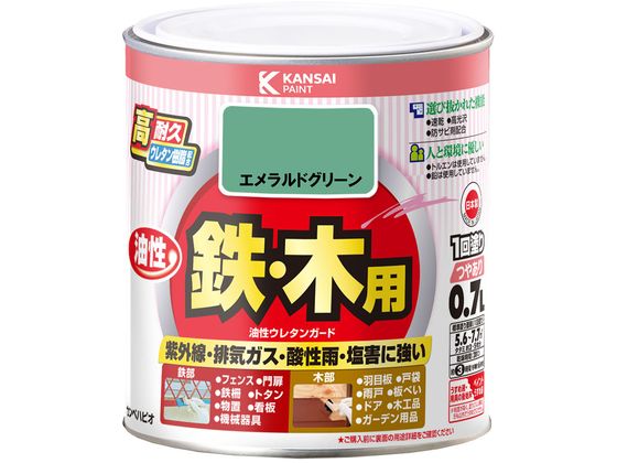 【商品説明】●ウレタン樹脂配合だから紫外線・排ガス・雪・酸性雨など外敵から建物を守り、長期間風合い・ツヤを保ちます。●光沢が優れ、鉄部のサビに強い油性タイプ。※溶剤臭が強いので室内での塗装には不向きです。●防サビ配合だから鉄部をサビの発生か...