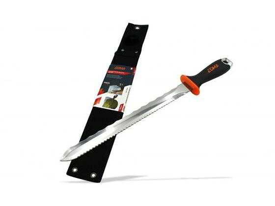 【仕様】●メーカー：EDMA（エドマ）●型番：066455●全長：435mm●刃長：300mm●刃厚：2mm●刃材質：ステンレススチール●重量：270g●岩綿など幅広い断熱材に使用できます。●岩綿、ガラス綿、木毛や断熱パネルなどの切断に最適...