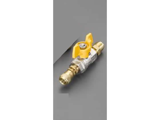 【仕様】●メーカー…ロテックス（ROTEX）●型番…RP4332●接続径（フレアー）…3／8”オス×1／4”メス（ローレット、パッキン）●使用圧力…2．10MPa●サイズ…105mm（W）×25（D）mm×50（H）mm●材質…継手：真鍮バ...