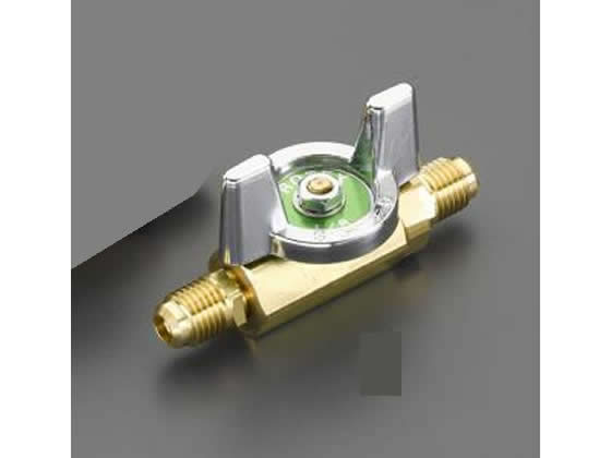 【仕様】●メーカー…ロテックス（ROTEX）●型番…RP4203J●接続径（フレアー）…オス1／4”×オス1／4”●使用圧力…3．92MPa●耐圧…5MPa●重量…110g●材質…継手：真鍮バルブ：真鍮製●安全性・作業効率・信頼性の工場アイ...