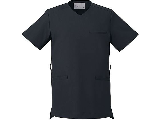 【商品説明】凛とした印象を作るシンプルなVネック。左袖に生地色と同色の［ukaロゴ］刺繍がさりげないアクセント。しっとりと滑らかな肌ざわりと、仕立て映えが特徴の上質感を感じさせる素材。制菌・制電・ストレッチが付与された機能素材。心動かす色を...