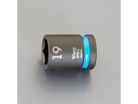 【仕様】●メーカー…Wera●型番…004576●商品名…8790C●対辺（mm）…19●外径（mm）…28●全長（mm）…38●差込角…1／2”●ロックピン用穴付きソケット●色分けシステム付き、サイズに応じて色分けされており、　簡単に必要...