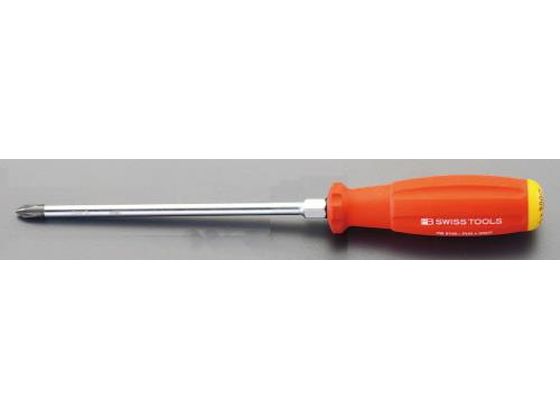 【仕様】●メーカー…PBSWISSTOOLS●型番…PB8193．2−100●先端…（＋）＃2●軸長…100mm●軸径…7mm●六角ボルスター付のためスパナ・レンチの併用でトルクをかけたねじ締めや緩め作業が可能●手が濡れていても滑らないグリ...