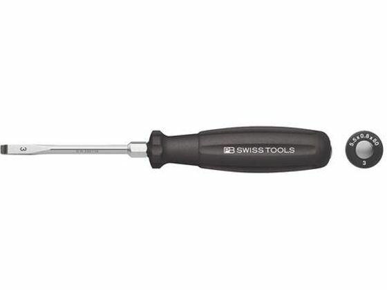 【仕様】●メーカー…PB　SWISS　TOOLS●型番…PB　8102．DN　3−80●刃幅×刃厚（mm）…5．5×0．8●軸径（mm）…5●軸長（mm）…80●貫通柄なのでハンマーで叩けます。●手元六角付●手が濡れていても滑らないグリップ...
