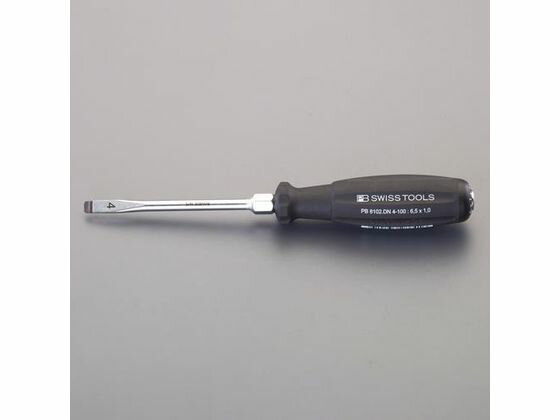 【仕様】●メーカー…PB　SWISS　TOOLS●型番…PB　8102．DN4−100●刃幅×刃厚（mm）…6．5×1．0●軸径（mm）…6●軸長（mm）…100●貫通柄の為、ハンマーで叩けます。●手元六角付●手が濡れていても滑らないグリッ...