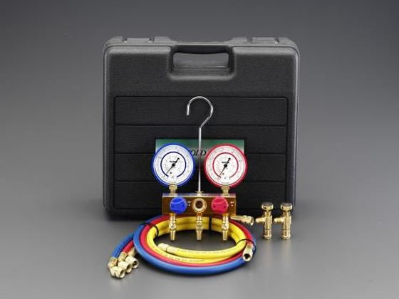 【仕様】●メーカー：ロテックス（ROTEX）●型番：RP7220S●圧力範囲（MPa）…連成計：−0．1〜2．5、圧力計：−0．1〜3．5●仕様…100cmホース3本（バルブ2個付）●接続ポート径…UNF7／16−20（1／4”フレア）●ゲ...