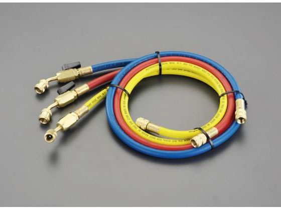 【仕様】●メーカー：ロテックス（ROTEX）●型番：RP1512−SS●全長（色）…100cm（赤・青・黄）●ねじサイズ…UNF7／16−20（1／4”フレア）●常用圧力…3．0MPa●耐圧…5．0MPa●入数…各色1本●ボールバルブとサー...