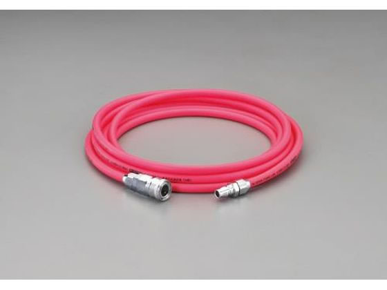 【仕様】●使用流体：空気●エアー用●材質：PVC●内径×外径：8．5×12．5mm●全長：5m●重量：575g●常用圧力：1．5MPa●破裂圧力：6MPa●許容曲げ半径：150mm●使用温度範囲：−20〜60℃●カラー：レッド●柔軟・滑り・...