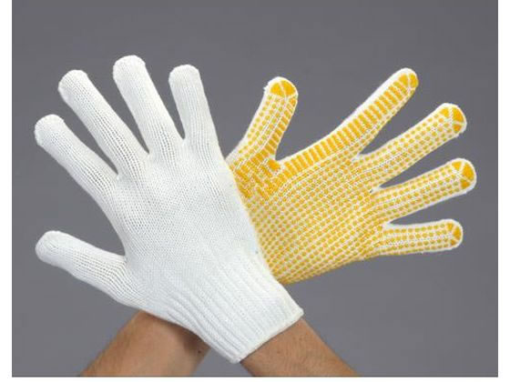 【仕様】●ゲージ：7●全長：210mm●サイズ：M●材質：綿、ポリエステル、その他　滑り止め部：塩化ビニール●掌周り：190mm●中指長さ：75mm●重量：60g●入数：1双●カラー：白●用途：作業用●3本編●滑りにくいから手に負担が少なく...