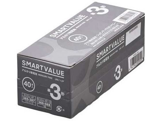 【商品説明】アルカリ乾電池【仕様】●1箱入数：40本（4本×10パック）●種別：単3形●規格：単3形●公称電圧［V］：1．5●使用推奨期限［年］：5●アルカリ乾電池●まとめ買い●製造国：日本【備考】※メーカーの都合により、パッケージ・仕様等...