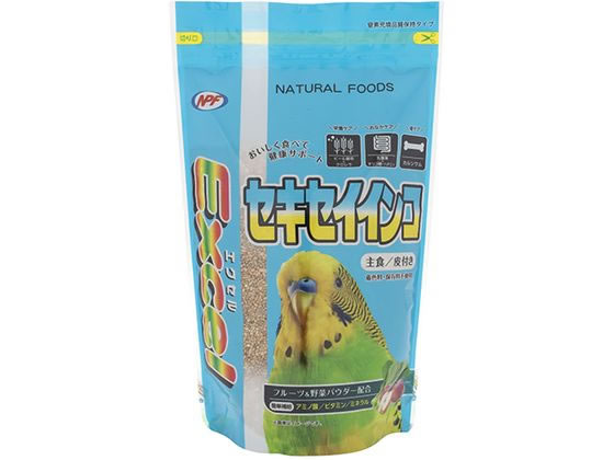 【商品説明】セキセイインコの好む素材を中心にバランスよく配合した皮付きタイプの主食です。【仕様】キビ（皮付き）、アワ（皮付き）、ヒエ（皮付き）、カナリアシード（皮付き）、アワ（皮むき）、オーツ麦（皮むき）、赤アワ・赤キビ（皮付き）、ボレー粉...