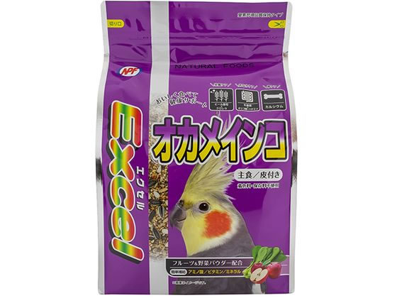 【商品説明】オカメインコの好む素材を中心にバランスよく配合した皮付きタイプの主食です。【仕様】キビ（皮付き）、アワ（皮付き）、ヒエ（皮付き）、カナリアシード（皮付き）、ヒマワリ、サフラワー、あさの実、アワ（皮むき）、オーツ麦（皮むき）、赤ア...